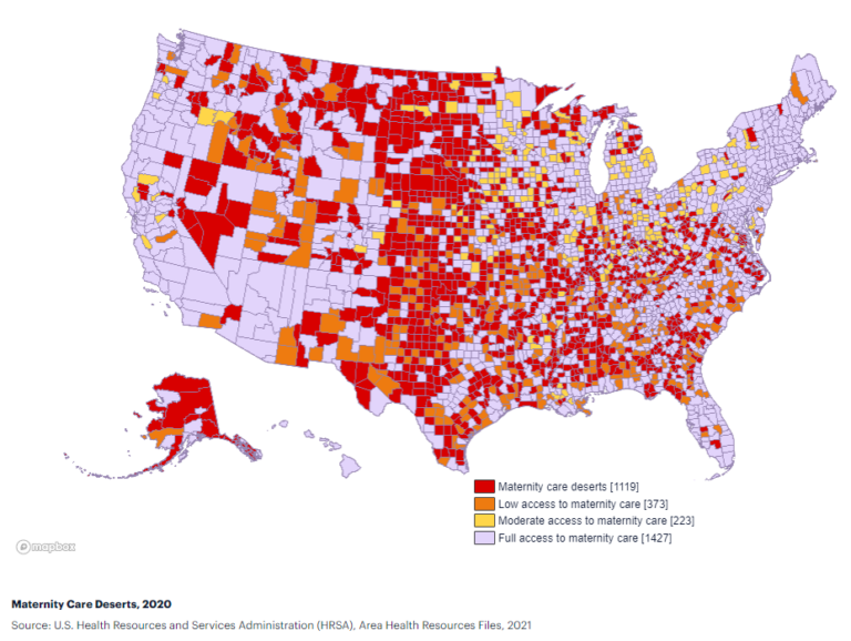 Report: Maternal Healthcare Runs Dry in Maternity Care Deserts - Salud ...
